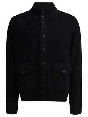 Ralph Lauren Wool Cardigan With Mock Neckline