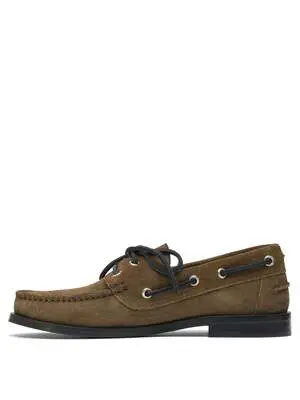 AeydĒ Harris Suede Lace-up Loafers - Brown