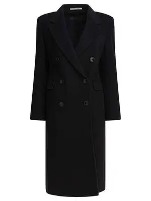 Tagliatore Cashmere Double-breasted Coat - Black