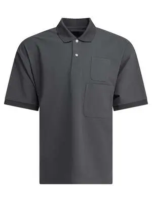 DAIWA PIER39 Polo Shirt With Two Pockets - Grey