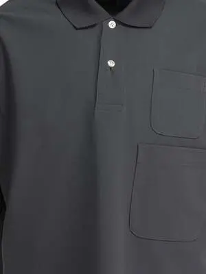 DAIWA PIER39 Polo Shirt With Two Pockets - Grey