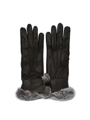 RESTELLI Leather Gloves - Black