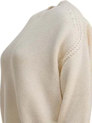 SA SU PHI Cashmere Crew-neck Sweater - White