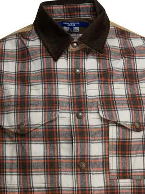 Junya Watanabe Check Overshirt Jacket - Brown