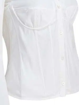 Balenciaga Stretch Poplin Corset Shirt