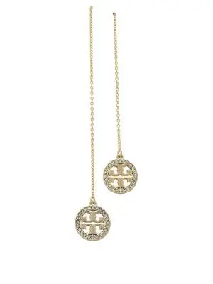Tory Burch Logo Drop Earrings - Gold