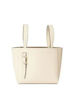 VALEXTRA Soft Micro Bucket Bag - White