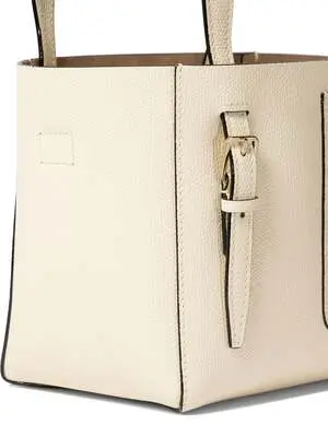 VALEXTRA Soft Micro Bucket Bag - White