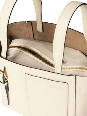 VALEXTRA Soft Micro Bucket Bag - White