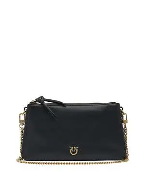 Pinko Leather Crossbody Bag - Black