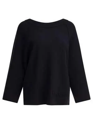 Max Mara Viscose And Wool Blend Sweater - Blue