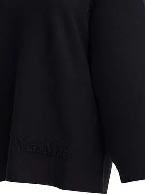 Max Mara Viscose And Wool Blend Sweater - Blue