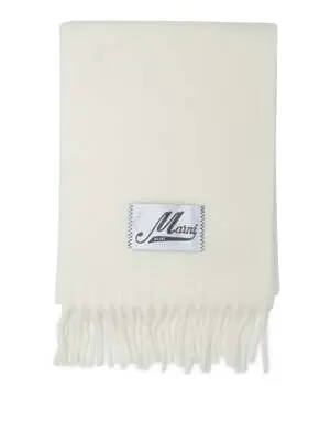 Marni Alpaca Scarf - White