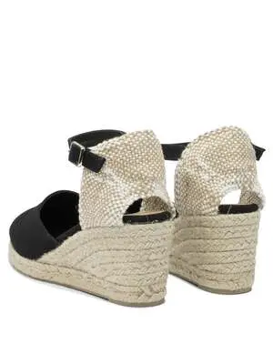 CastaÑer Carol 70mm High Espadrilles - Black