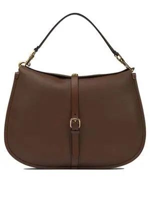 Etro Shoulder Bag Tumbled Leather With Buckle