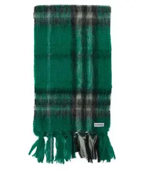 Burberry Cashmere Scarf 'check - Green