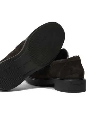 GIANVITO ROSSI 20 Mm Loafers - Brown