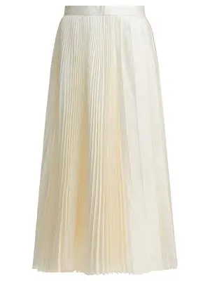 SANDBEIGE Pleated Skirt - White