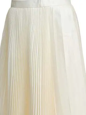 SANDBEIGE Pleated Skirt - White