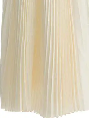 SANDBEIGE Pleated Skirt - White