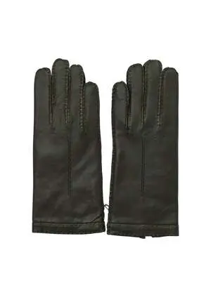 RESTELLI Leather Gloves - Green