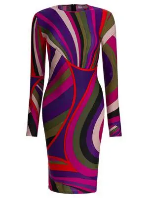 EMILIO PUCCI Iride Print Midi Dress