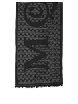 Alexander McQueen Alexander Mc Queen Scarf Multi Logo 35 X190 - Grey