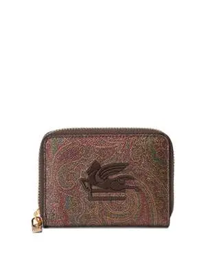 Etro Coin Purse 'arnica' With Pegasus - Bordeaux