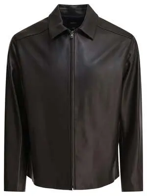 Vince Leather Zip-up Jacket