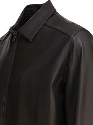 Vince Leather Zip-up Jacket