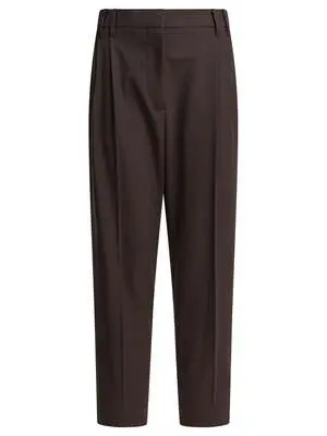 Brunello Cucinelli Slouchy Virgin Wool Blend Pants