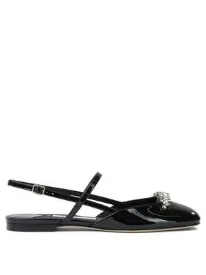 JIMMY CHOO Belinda Slingback Ballet Flats - Black