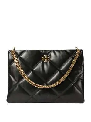 Tory Burch Kira Diamond Quilt Hobo - Black