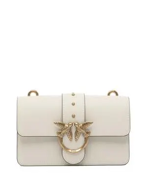 Pinko Leather Crossbody Bag - White