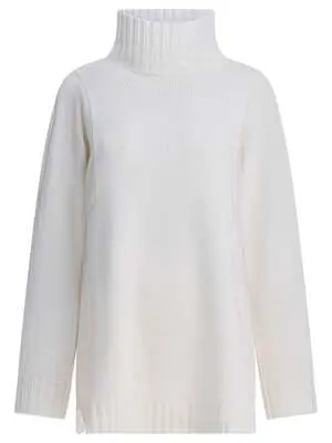 Max Mara Cashmere Turtleneck Sweater - White