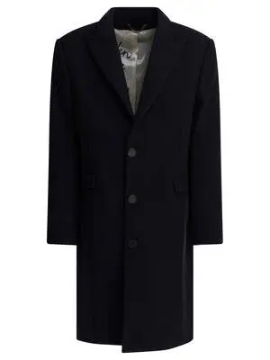 Golden Goose Single Breasted Wool Coat - Blue