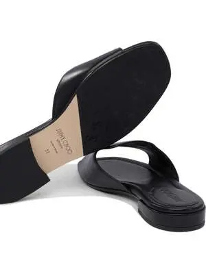 JIMMY CHOO Dina Sandals - Black