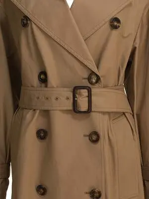 Max Mara Long Cotton Trench Coat