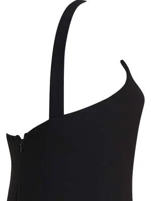 Max Mara Bow-and-zip Jumpsuit - Black