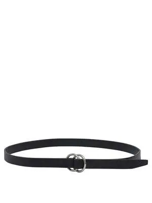 NONNATIVE Double-ring Leather Belt - Black