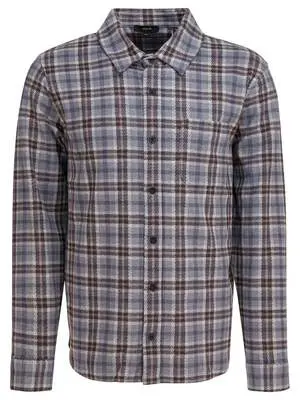 Vince Plaid Overshirt Jacket