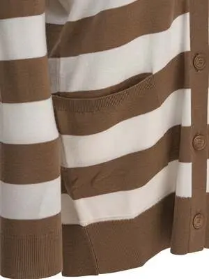 Max Mara Cardigan With '1951' Lettering - Brown