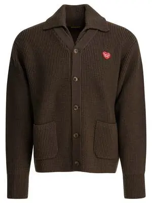 HUMAN MADE Wool Cardigan - Brown