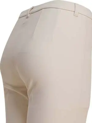 Max Mara Stretch Cotton-blend Trousers - White