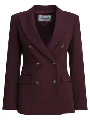 SEMPER Double-breasted Blazer - Bordeaux