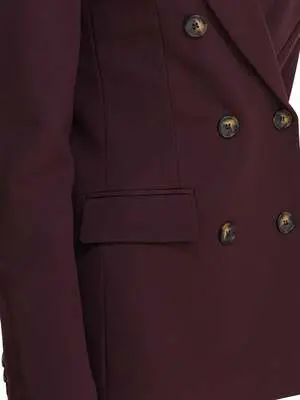 SEMPER Double-breasted Blazer - Bordeaux