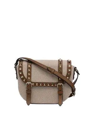 Valentino Garavani Rockstud Crossbody Bag - Beige