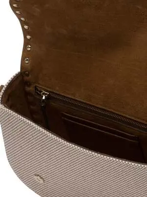 Valentino Garavani Rockstud Crossbody Bag - Beige