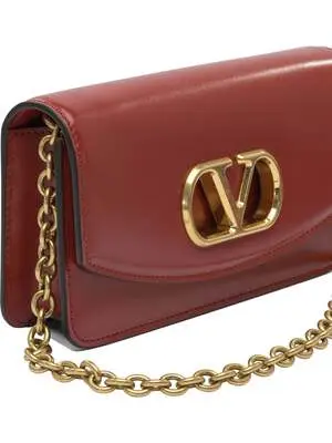 Valentino Garavani Clutch With Chain And Logo