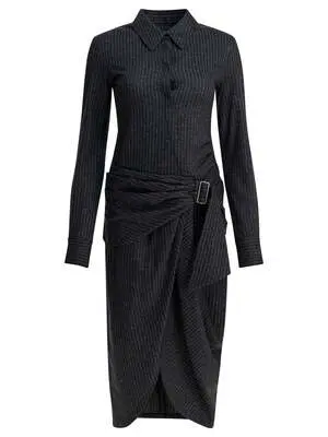 Isabel Marant Étoile Virgin Wool 'rosalie' Dress - Grey